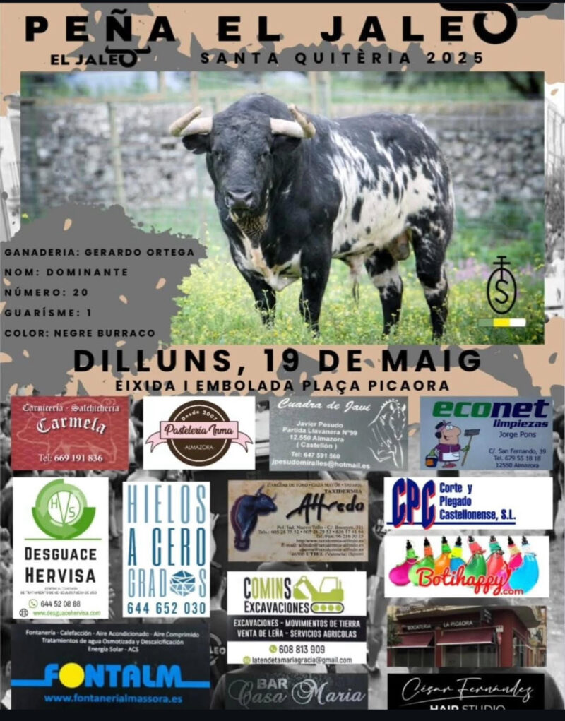 TOROS-PEÑA-EL-JALEO-19-MAYO-2025 - Toros hoy