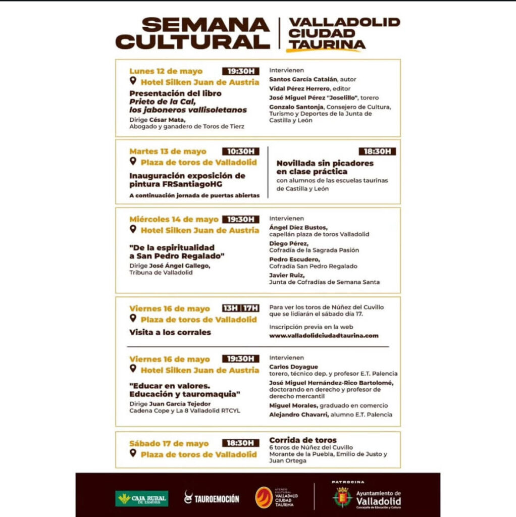 TOROS-SEMANA-CULTURAL-TAURINA-12-13,14-Y-16-DE-MAYO-2025 - Toros hoy